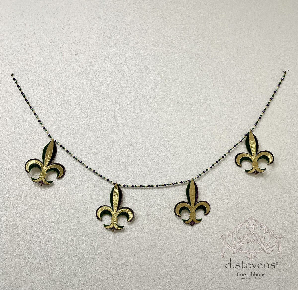 60" Mardi Gras Fleur de Lis Cutout Garland – Holidays in Bloom